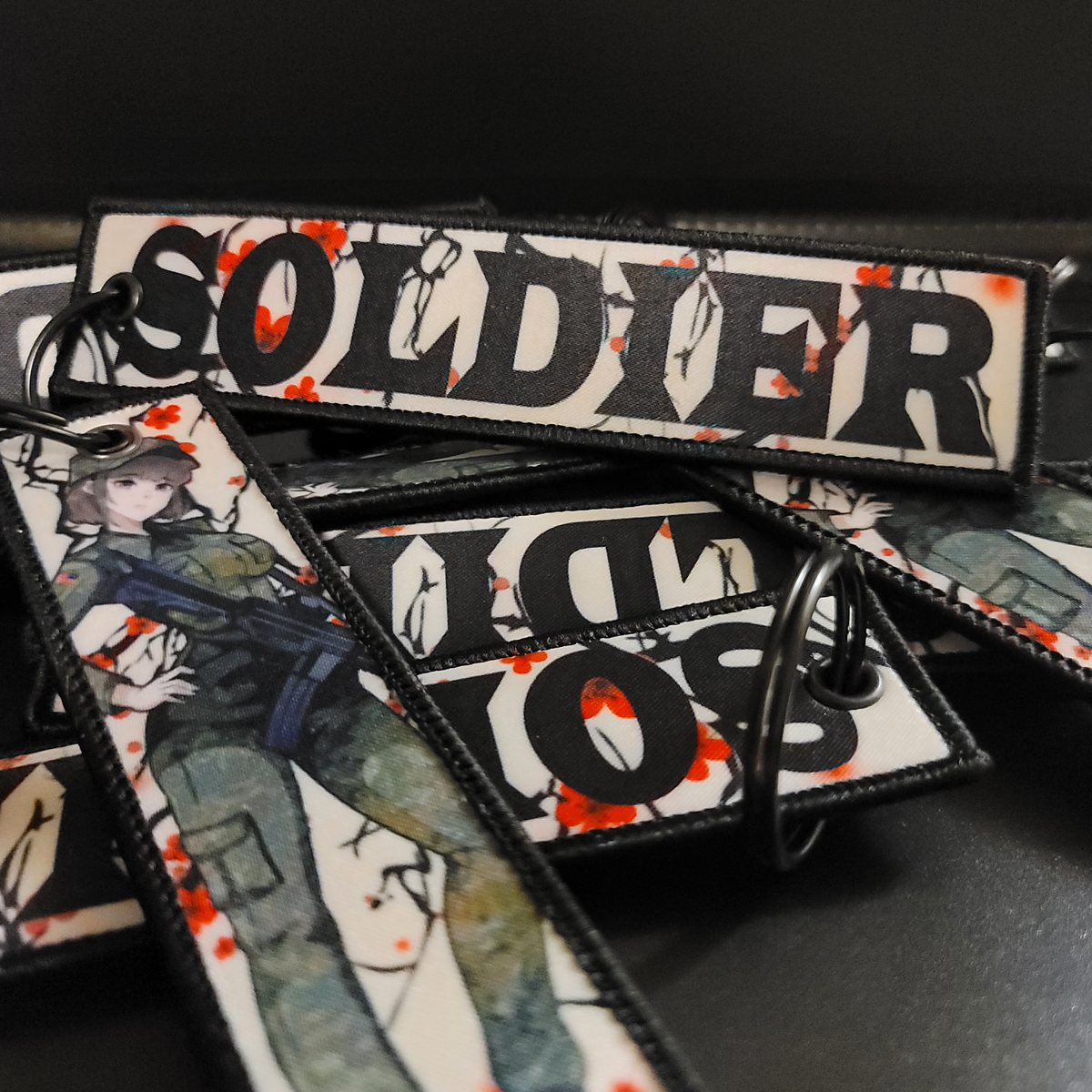 Military Waifus Keychain – Team Onii-Chan